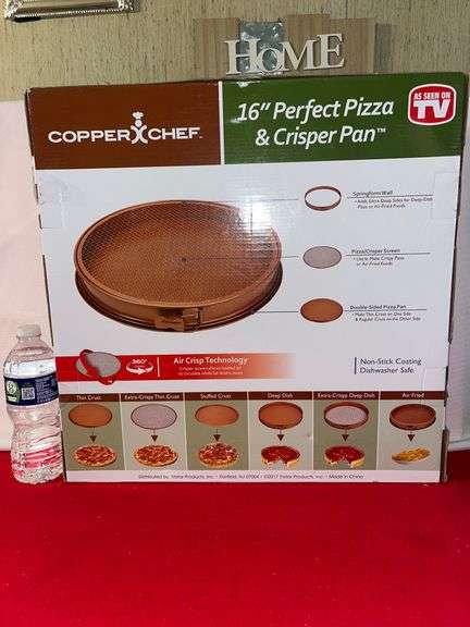 Copper Chef 16” Perfect Pizza & Crisper Pan 3 Piece Set NEW - Trice ...