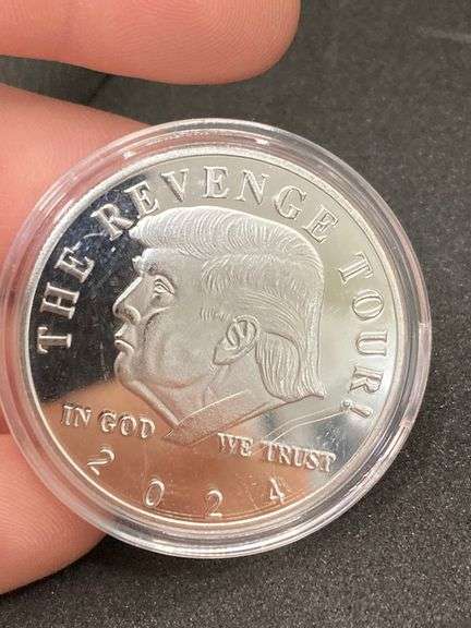 2024 Donald Trump Silver Proof Token - Trice Auctions