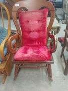 Tell City Rocker & Wooden Glider - Trice Auctions