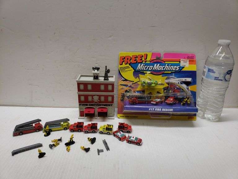 New In Package Micro Machine Fire Rescue Set & Extras - Trice Auctions
