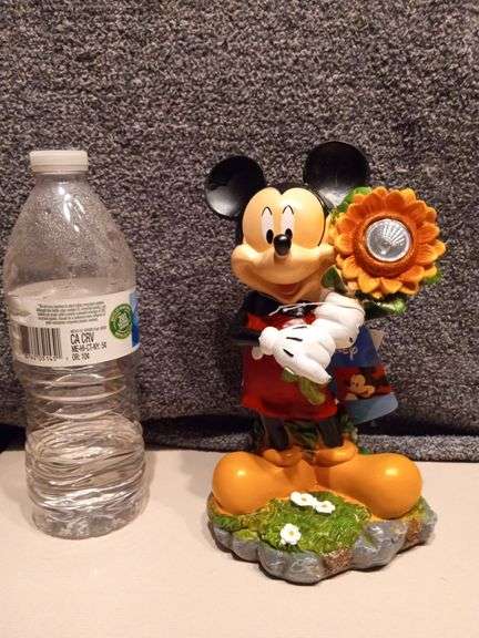 NEW Mickey Mouse Solar Garden Statue - Trice Auctions