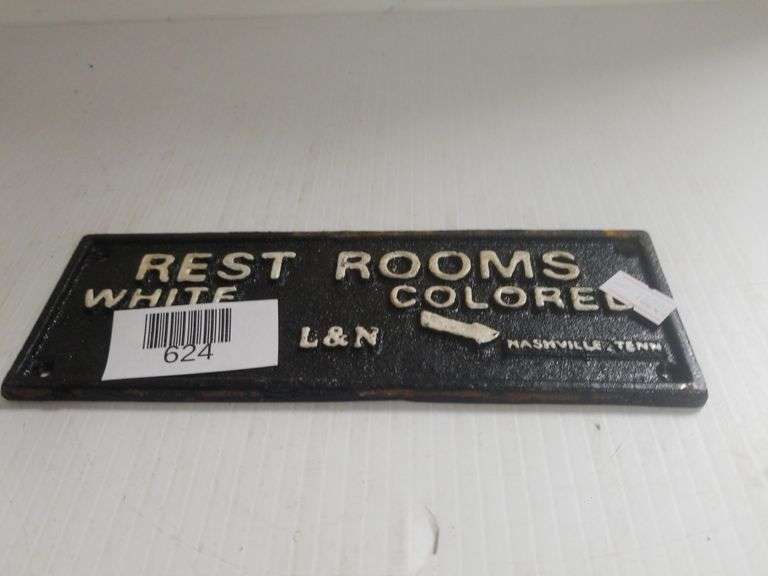 Cast Iron Segregation Wall Plate - Trice Auctions