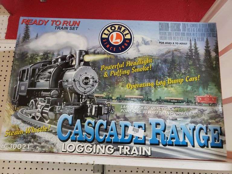 New Lionel "O" Scale Logging Train Set With Track & Transformer - Trice ...
