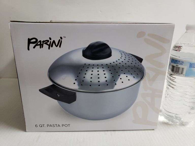 New Parini 6 Qt Stainless Steel Pasta Pot - Trice Auctions