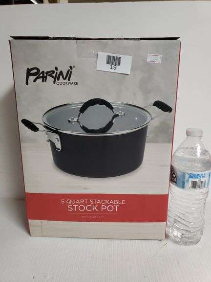 New Parini 5 Qt Stackable Stock Pot W/lid - Trice Auctions