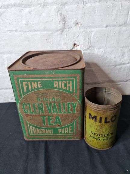 Glen Valley & Milo Early Tins - Tullochs Auctions
