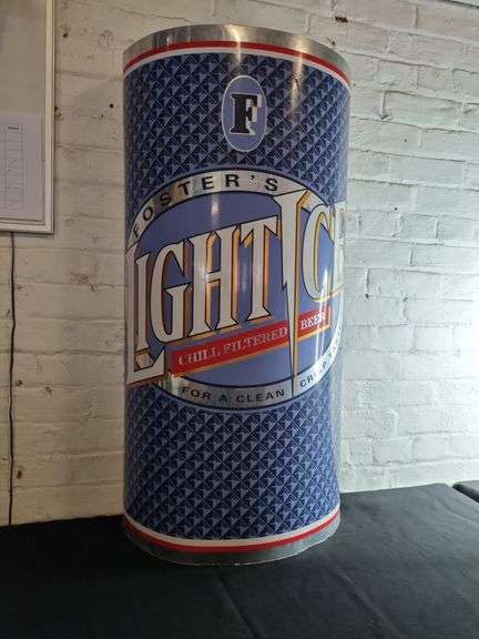 Fosters Light Ice Sign - Tullochs Auctions