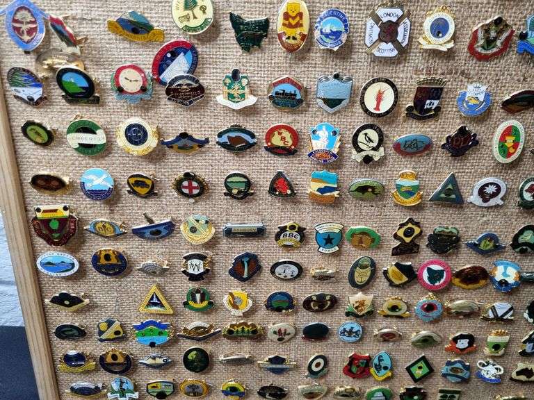 Large Mounted Collection of Badges - Tullochs Auctions