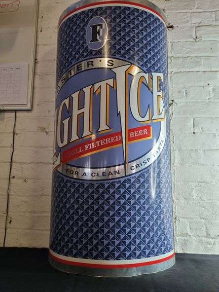 Fosters Light Ice Sign - Tullochs Auctions