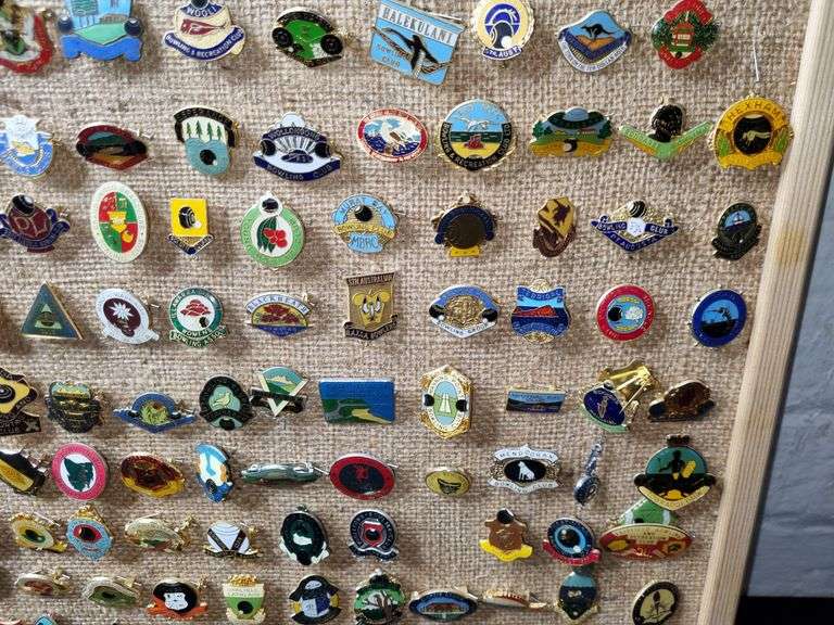 Large Mounted Collection of Badges - Tullochs Auctions