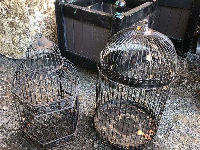 Pair of Wire Bird Cages - Tullochs Auctions