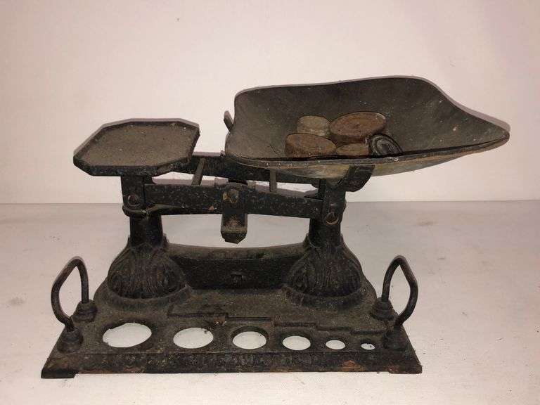 Unusual Antique Produce Scales & Weights - Tullochs Auctions