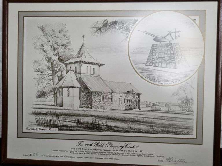 Limited Edition Framed Signed Print 'Mt Ireh Estate, Longford' by Greg ...