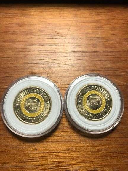 Lot of 2 2023 Centenary of Vegemite $2 Coins - Tullochs Auctions