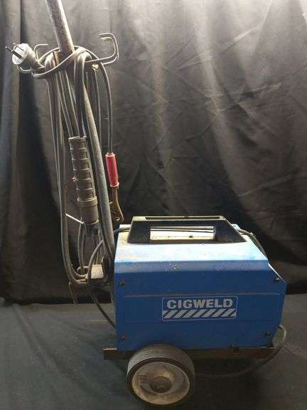 Cigweld Compact 2 Arc Welder including Trolley, Two Masks & Timber Box ...