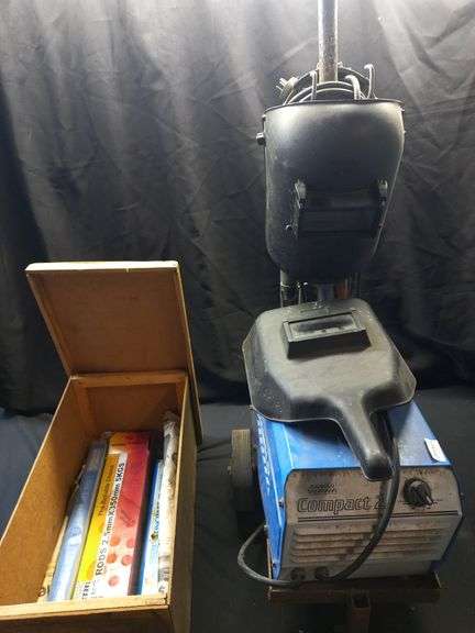 Cigweld Compact 2 Arc Welder including Trolley, Two Masks & Timber Box ...