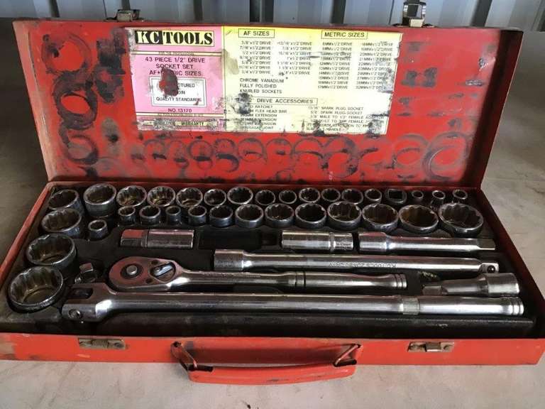 KC Tools 1/2'' Drive Socket Kit - TVAA Pty Ltd T/A Tomkins Valuers ...