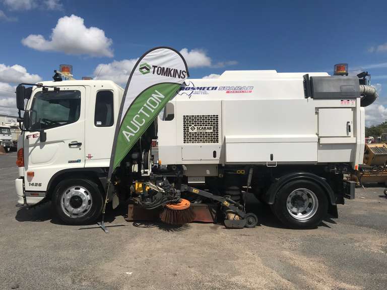 2016 Scarab Merlin Hino FE 1426 Street Sweeper Truck - TVAA Pty Ltd T/A ...