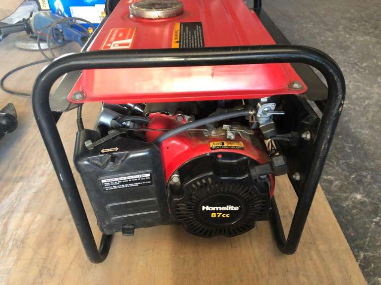Homelite 1100w Petrol Generator - TVAA Pty Ltd T/A Tomkins Valuers ...