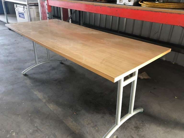Timber Folding Table - TVAA Pty Ltd T/A Tomkins Valuers & Auctioneers
