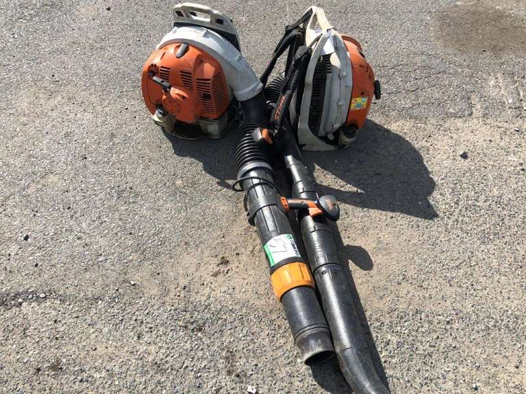 Stihl BR700 Blower x 2 - TVAA Pty Ltd T/A Tomkins Valuers & Auctioneers