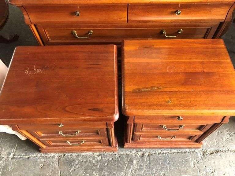 Timber Dresser Unit & Bed Side Tables - TVAA Pty Ltd T/A Tomkins ...