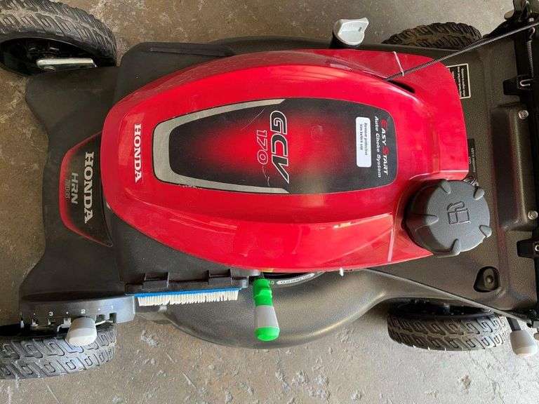 Honda GCV 170 Push Mower (as new) - TVAA Pty Ltd T/A Tomkins Valuers ...