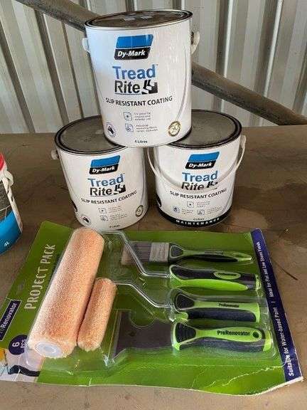 3 x 4L Tread Rite Slip Resistant Coating and Project Painting Pack ...