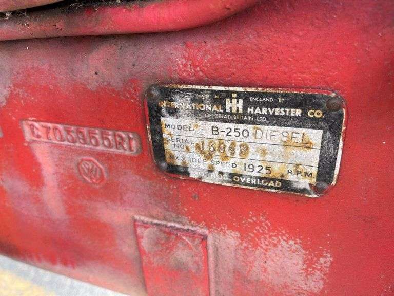 McCormick B250 International Diesel Tractor - TVAA Pty Ltd T/A Tomkins ...