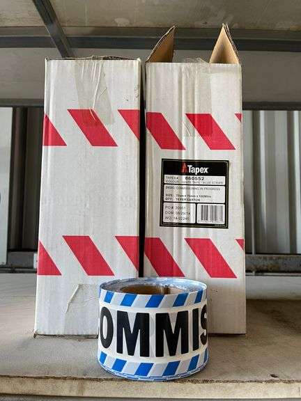 2 x Box "Commissioning" Tape - TVAA Pty Ltd T/A Tomkins Valuers ...