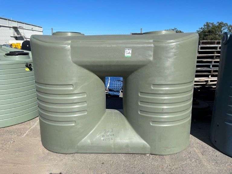 3000L Slimline Tank (army green) - TVAA Pty Ltd T/A Tomkins Valuers ...