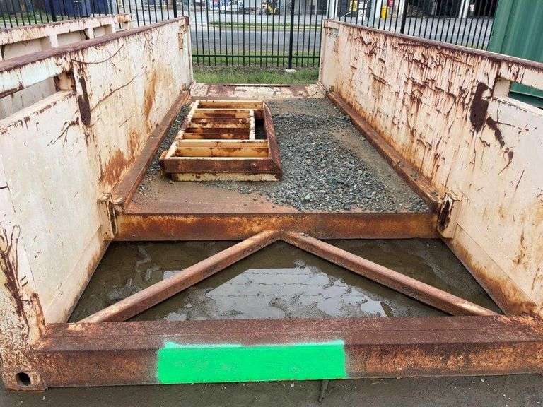 20' Steel Scrap Bin includes Container Locks and Forklift Access - TVAA ...