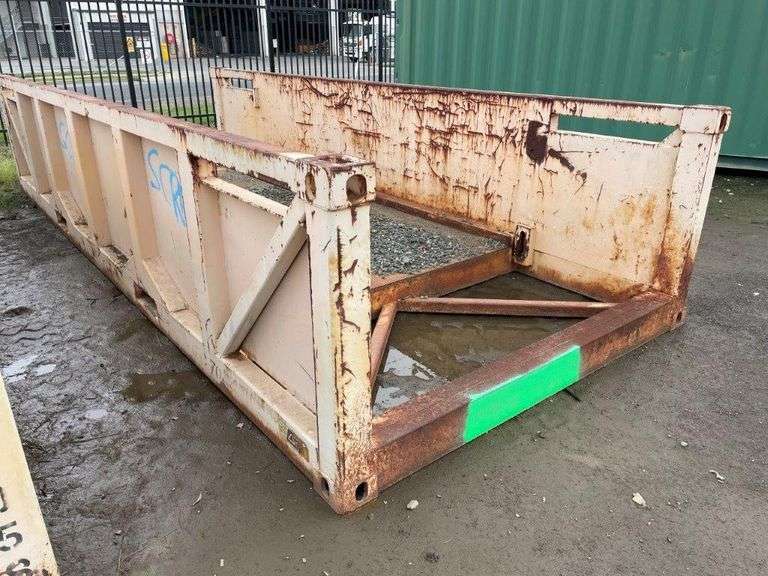 20' Steel Scrap Bin includes Container Locks and Forklift Access - TVAA ...