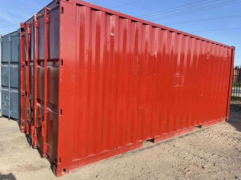 20' Shipping Container - Red - TVAA Pty Ltd T/A Tomkins Valuers ...