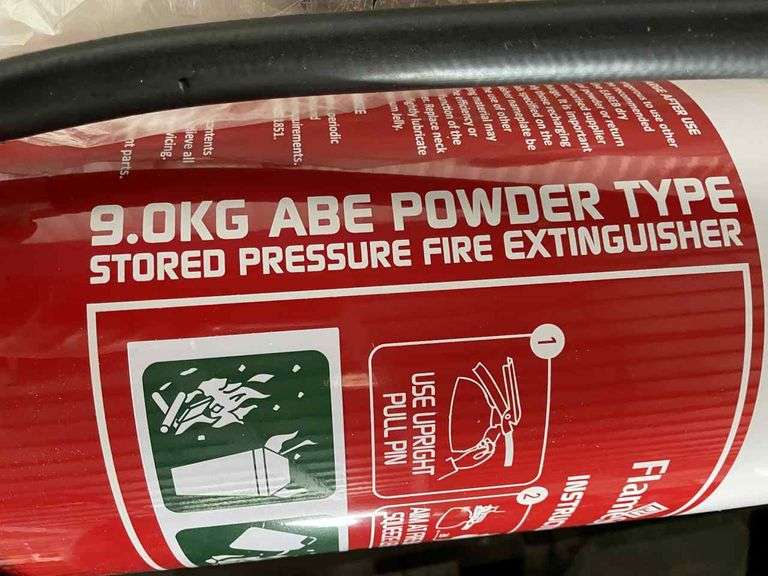 2x 9kg FlameStop ABE Powder Type Fire Extinguisher - TVAA Pty Ltd T/A ...