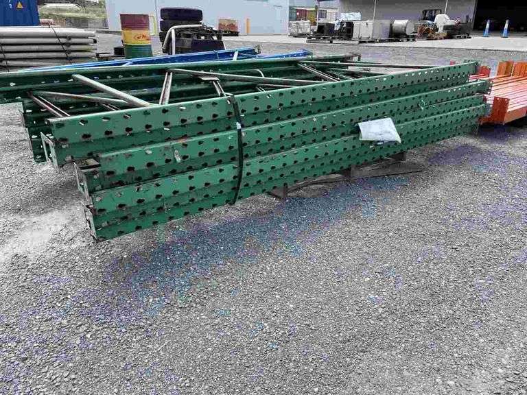 7x 3050mm Green Pallet Racking Uprights - TVAA Pty Ltd T/A Tomkins ...