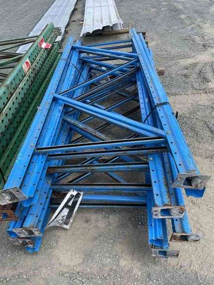 6x 2440mm Blue Pallet Racking Uprights - TVAA Pty Ltd T/A Tomkins ...