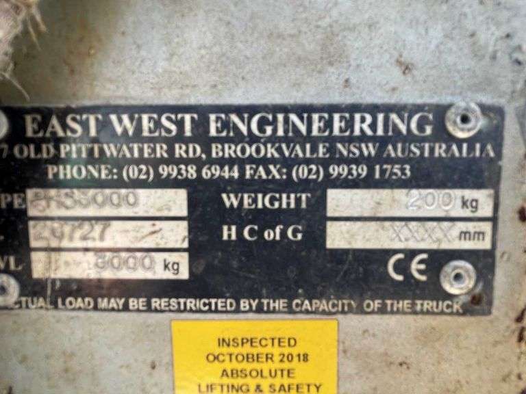 East West Engineering 3000kg Pallet Hook - TVAA Pty Ltd T/A Tomkins ...