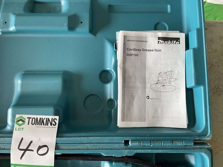 Makita DGP180 Cordless Grease Gun - TVAA Pty Ltd T/A Tomkins Valuers ...