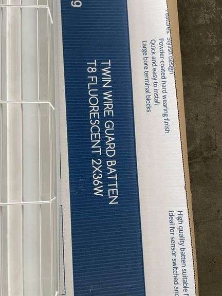 6x T8 Fluorescent Twin Wire Guard Batten Light Fitting - TVAA Pty Ltd T ...