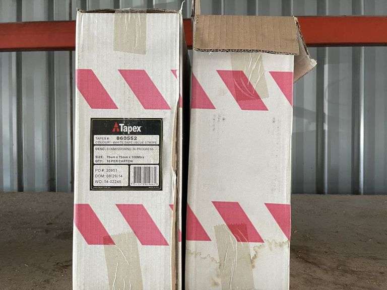 Tapex Blue and White 'Commissioning in Progress' Tape x19 - TVAA Pty ...