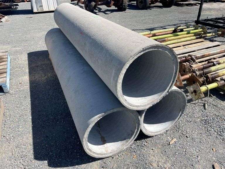 3x 2450mm Concrete Pipe - TVAA Pty Ltd T/A Tomkins Valuers & Auctioneers