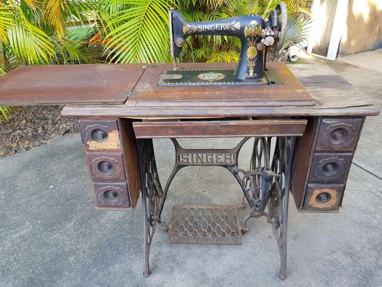 6 Drawer Antique Singer Pedal Sewing Machine' - TVAA Pty Ltd T/A ...