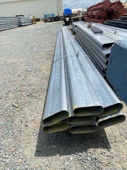 7x Lengths 6.1m Galvanised Oval Rail - TVAA Pty Ltd T/A Tomkins Valuers ...