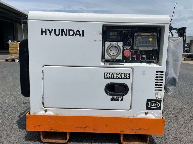 Hyundai DHY8500SE Silent Generator on Skid - TVAA Pty Ltd T/A Tomkins ...