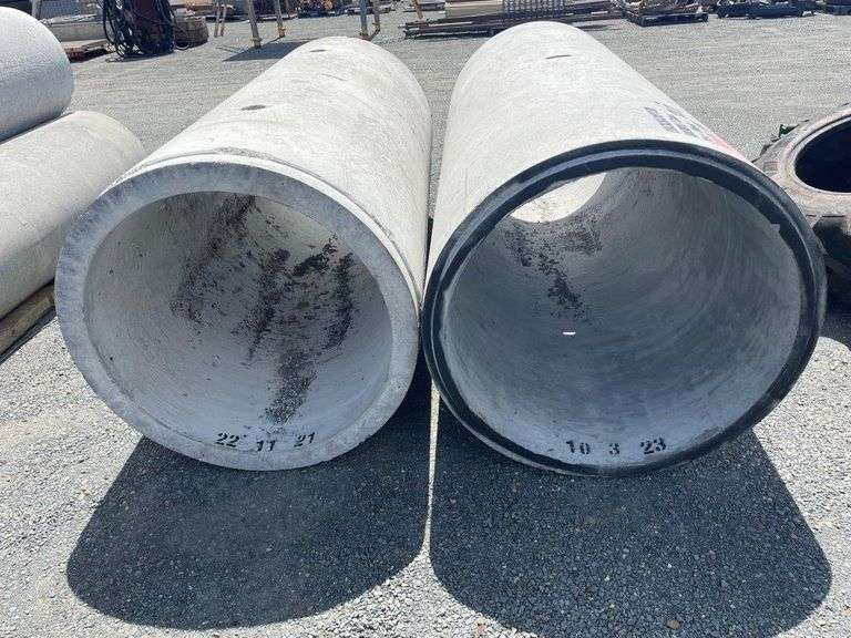 2x 2400mm Concrete Pipe - TVAA Pty Ltd T/A Tomkins Valuers & Auctioneers