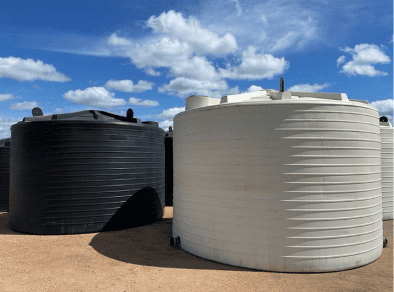 10000gal Black Poly Tank - TVAA Pty Ltd T/A Tomkins Valuers & Auctioneers