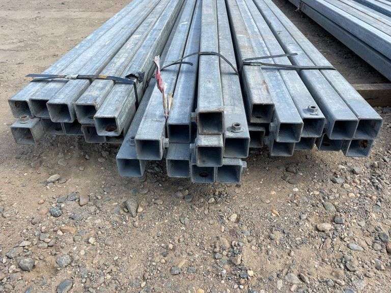30x Approx 3.2m Lengths 50x50mm Steel Post - TVAA Pty Ltd T/A Tomkins ...