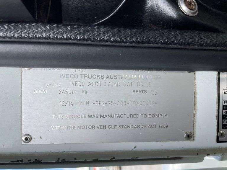 2014 Iveco Acco Dual Control Waste Disposal Truck with Bucher Rear ...