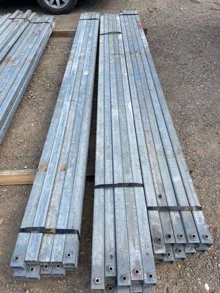 30x Approx 3.2m Lengths 50x50mm Steel Post - TVAA Pty Ltd T/A Tomkins ...